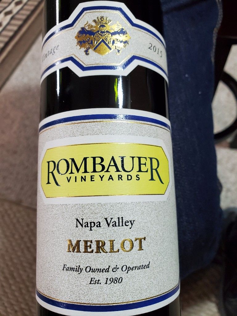 2015 Rombauer Vineyards Merlot Napa Valley, USA, California, Napa ...
