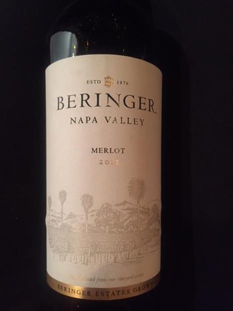 2012 Beringer Vineyards Merlot Napa Valley, USA, California, Napa Valley - CellarTracker