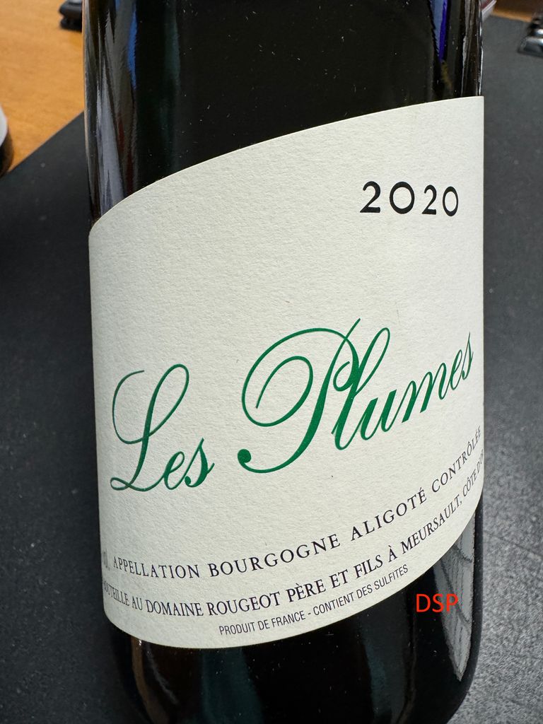 2022 Domaine Rougeot Bourgogne-Aligoté Les Plumes, France, Burgundy ...