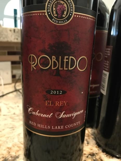 2012 Robledo Family Winery Cabernet Sauvignon El Rey, USA, California ...
