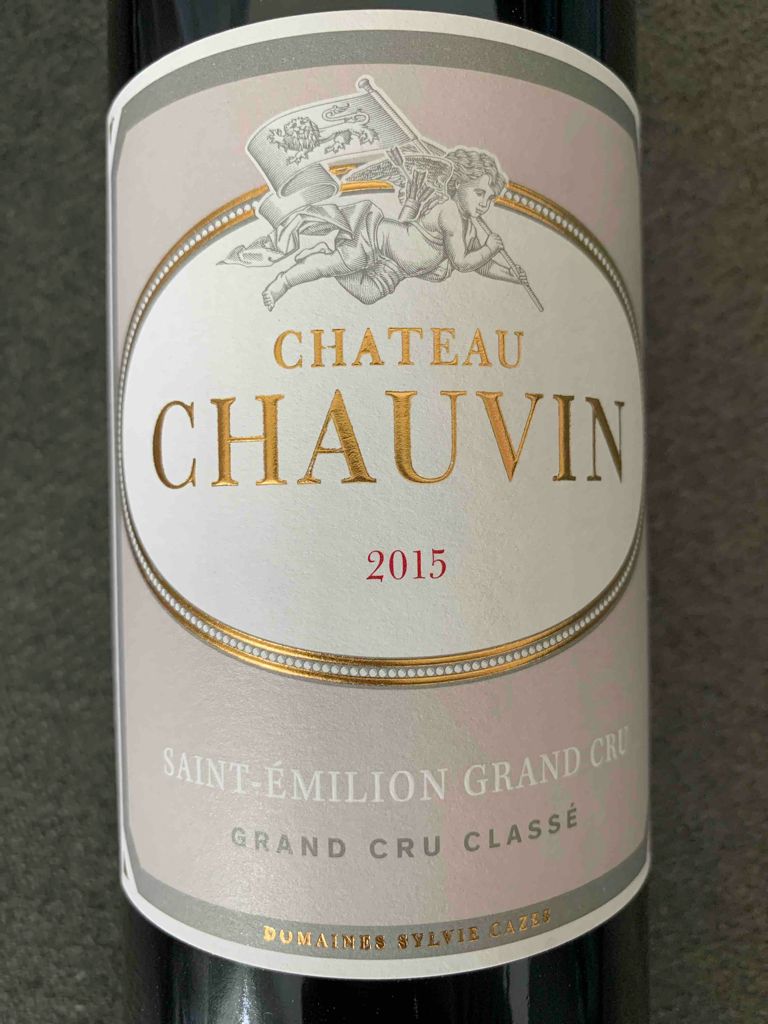 2015 Château Chauvin, France, Bordeaux, Libournais, St. Émilion Grand Cru - CellarTracker