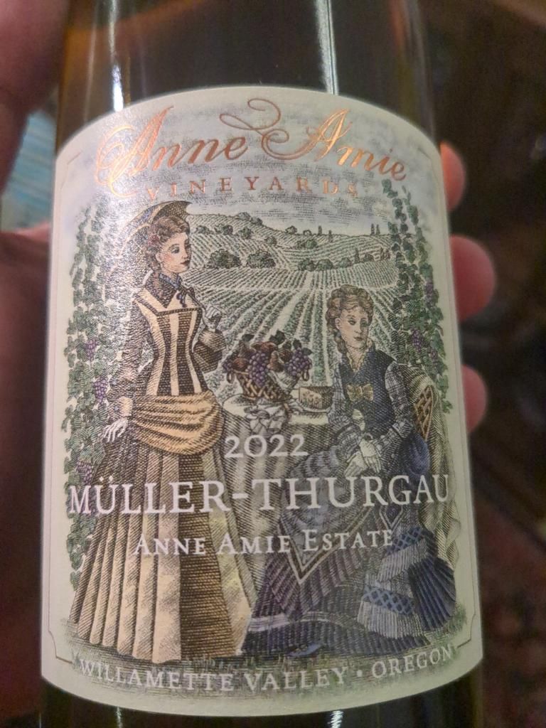 2022 Anne Amie Müller-Thurgau Anne Amie Estate Vineyard, USA, Oregon ...