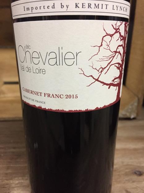 2015 Eric Chevalier Cabernet Franc, France, Loire Valley, Val de Loire ...