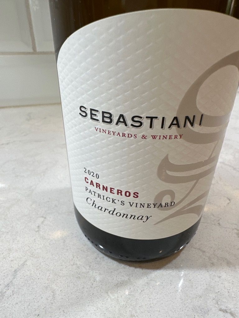 2020 Sebastiani Vineyards & Winery Chardonnay Patrick's Vineyard, USA ...