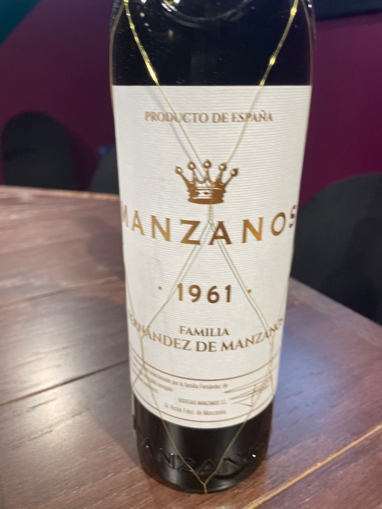 1961 Dinastía Manzanos Tempranillo Rioja, Spain, La Rioja, Rioja ...