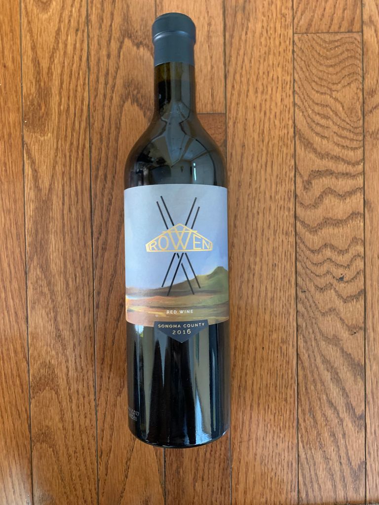 2016 Rowen Wine Red Blend Cooley Ranch, USA, California, Sonoma County ...