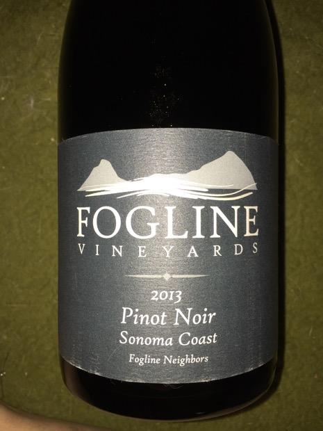 2012 Fogline Vineyards Pinot Noir Fogline Neighbors, USA, California ...