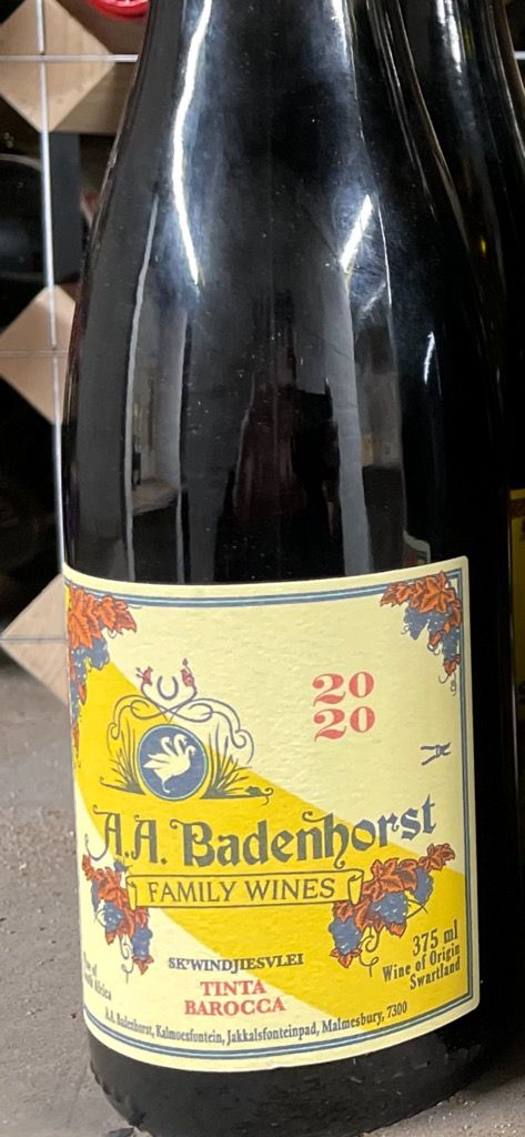 2021 Badenhorst Family Wines Tinta Barocca Sk'windjiesvlei, South ...