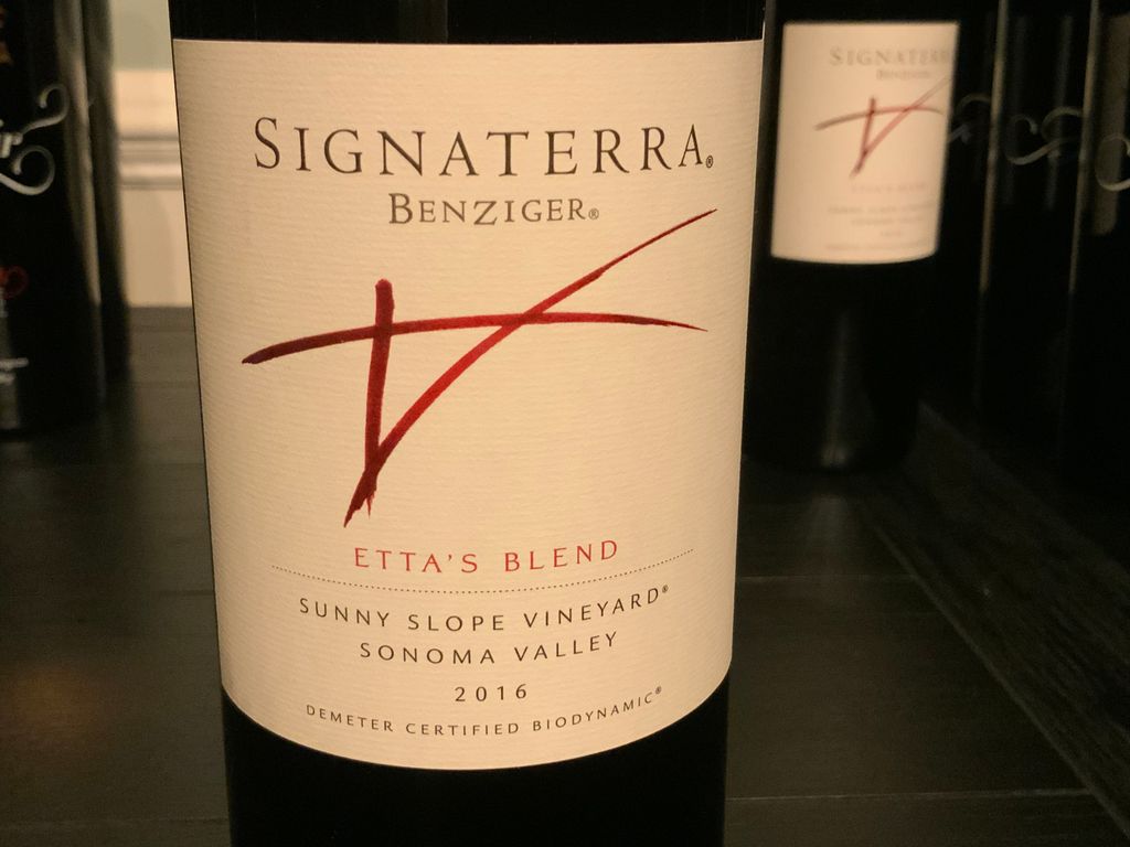 2016 Benziger Family Winery Merlot Etta's Blend, USA, California ...