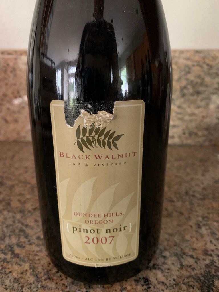 2007 Black Walnut Inn and Vineyard Pinot Noir, USA, Oregon, Willamette ...
