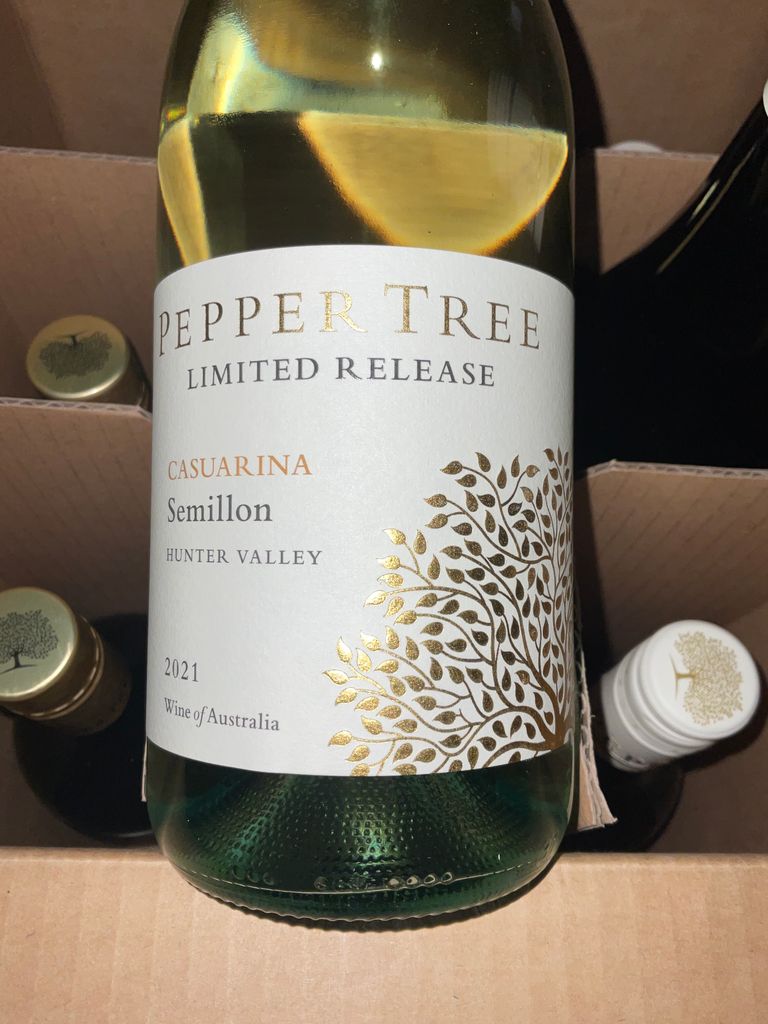 2021 Pepper Tree Sémillon Limited Release Casuarina, Australia, New ...