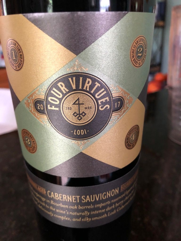 2021 Four Virtues Wines Cabernet Sauvignon, USA, California, Central ...
