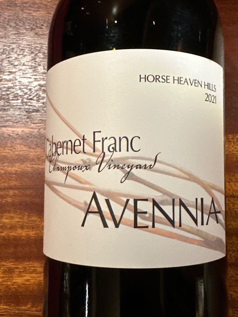 2022 Avennia Cabernet Franc Champoux Vineyard, USA, Washington ...