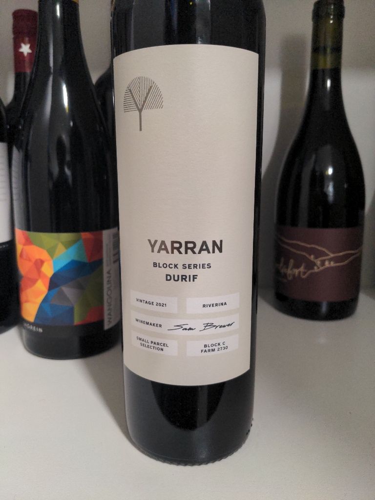 2023 Yarran Wines Durif Limited Release Block Series, Australia, New ...