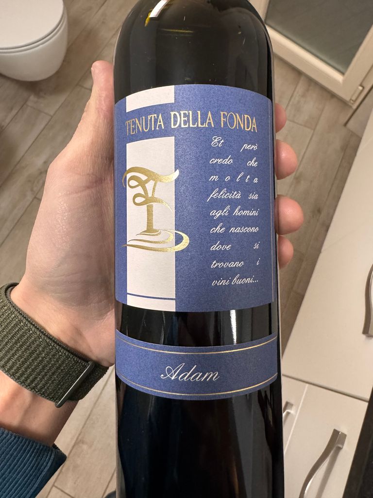 2019 Tenuta della fonda Adam Provincia di Pavia IGT, Italy, Lombardia ...