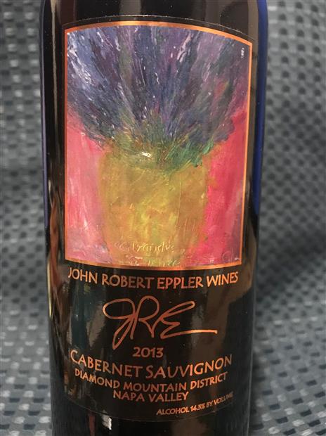 2016 John Robert Eppler (JRE Wines) Cabernet Sauvignon Diamond Mountain ...
