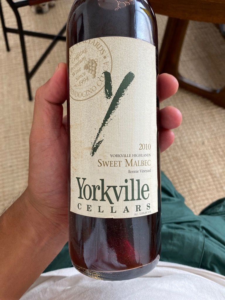 2006 Yorkville Cellars Malbec Sweet Malbec Rennie Vineyard, USA ...