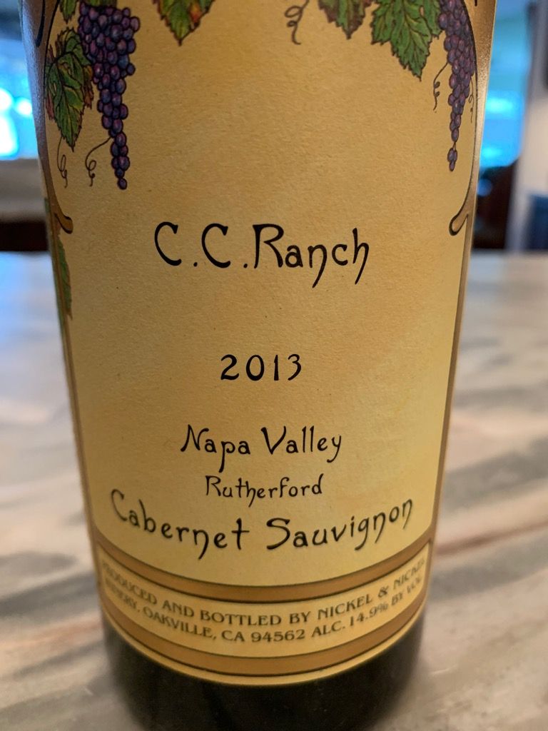 2013 Nickel & Nickel Cabernet Sauvignon C. C. Ranch, USA, California ...
