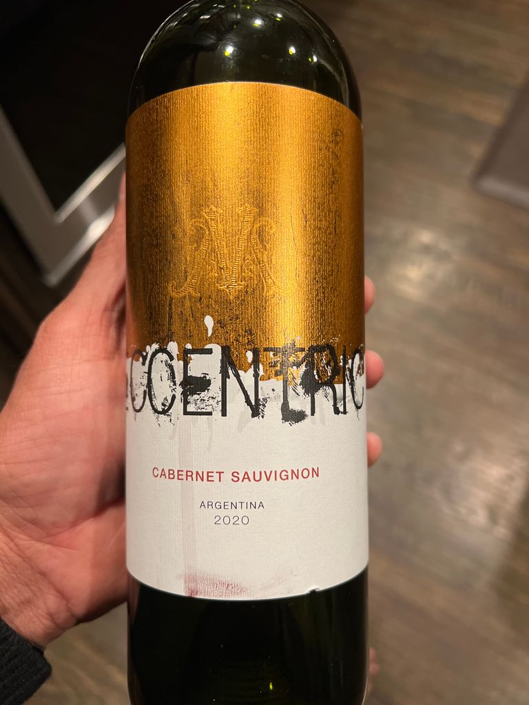2021 Eccentric Wines Cabernet Sauvignon, Argentina, Mendoza - CellarTracker