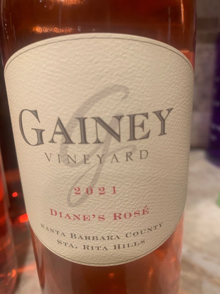 2021 Gainey Diane's Rosé, USA, California, Central Coast, Santa Ynez ...