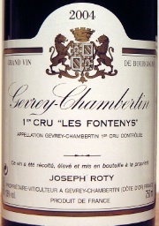 NV Domaine Joseph Roty Gevrey-Chambertin 1er Cru Fontenys, France ...