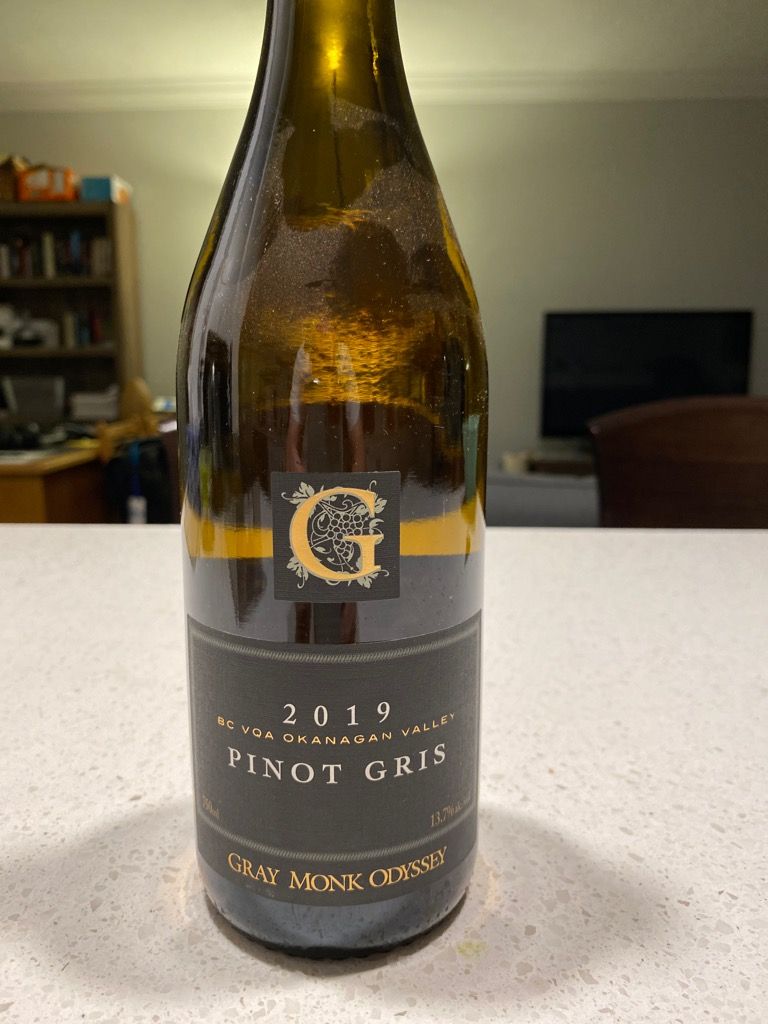 2021 Gray Monk Estate Winery Pinot Gris Odyssey, Canada, British ...