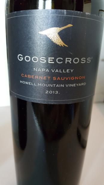 2011 Goosecross Cellars Cabernet Sauvignon Howell Mountain Vineyard ...