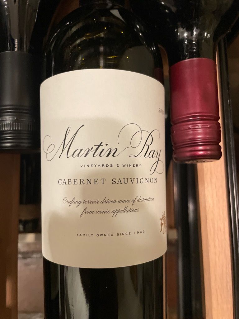 2020 Martin Ray Cabernet Sauvignon Sonoma County, USA, California ...