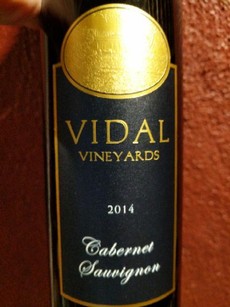 2014 Vidal Vineyards Cabernet Sauvignon, USA, California, North Coast ...