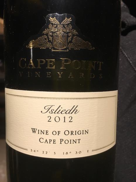 2012 Cape Point Vineyards Isliedh, South Africa, Coastal Region, Cape ...