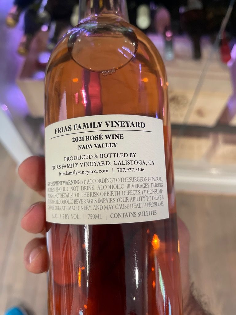 2021 Frias Family Vineyard Rosé, USA, California, Napa Valley ...
