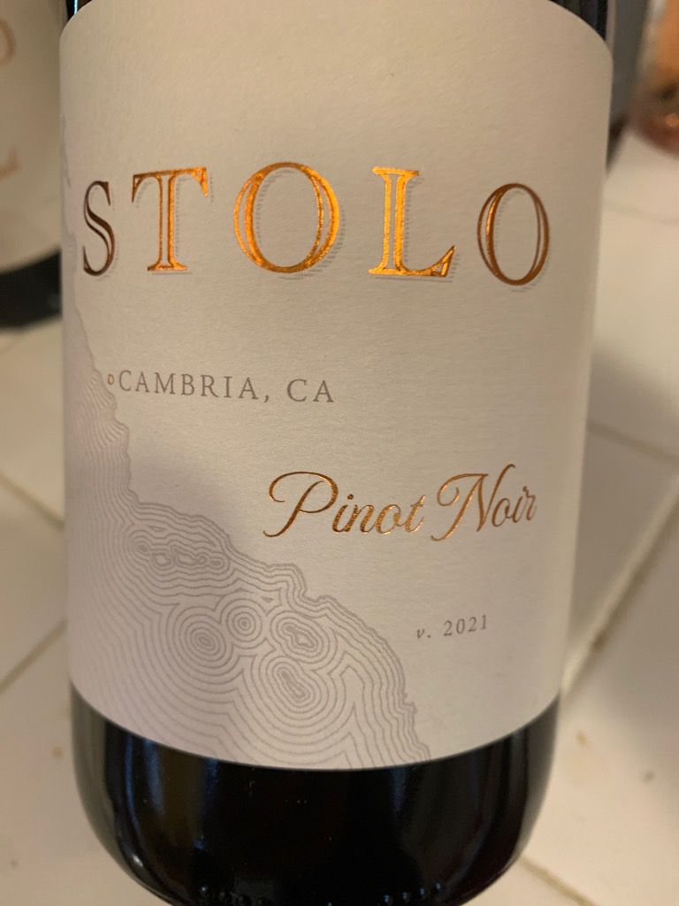 2021 Stolo Family Vineyards Pinot Noir Estate Creekside, USA ...