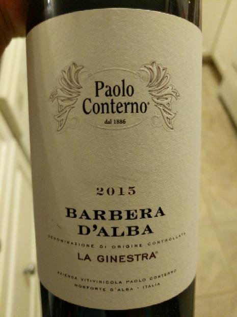2015 Paolo Conterno Barbera d'Alba Ginestra, Italy, Piedmont, Alba ...