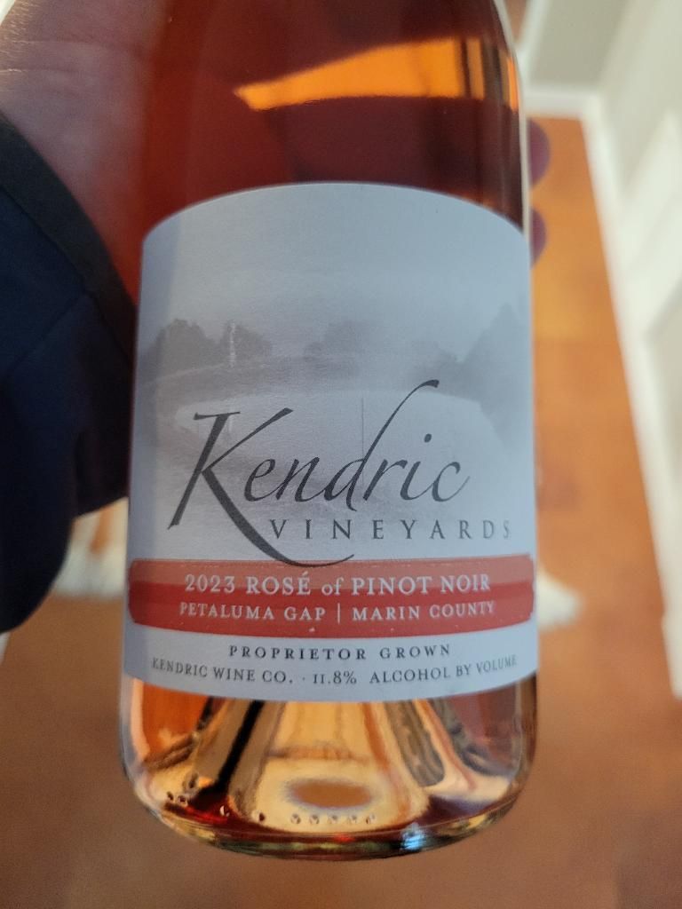 2022 Kendric Vineyards Rosé of Pinot Noir Petaluma Gap, USA, California ...