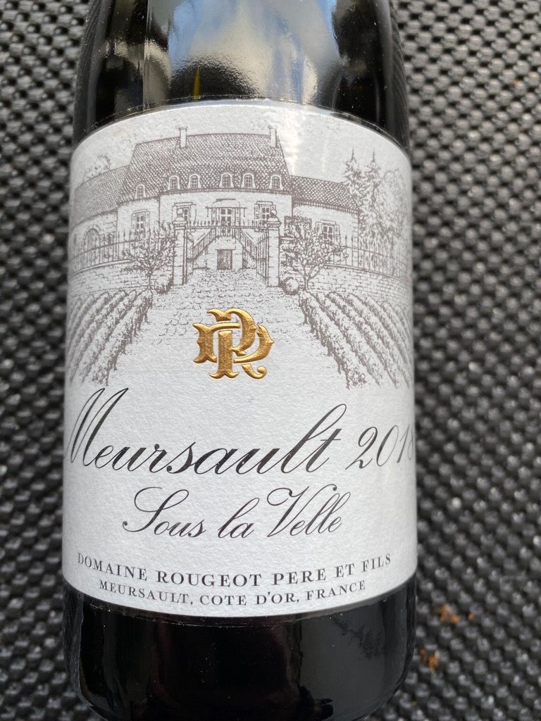 2018 Domaine Rougeot Meursault Sous La Velle, France, Burgundy, Côte de ...