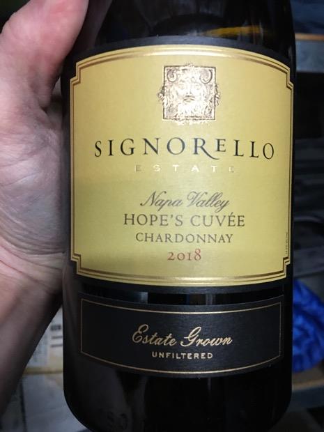 2018 Signorello Estate Chardonnay Hope's Cuvée, USA, California, Napa ...