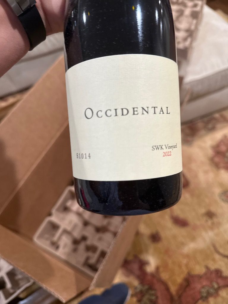 2022 Occidental Pinot Noir SWK, USA, California, Sonoma County, Sonoma ...