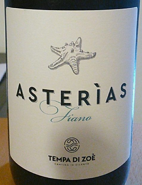 2018 Tempa di Zoè Fiano Asterìas, Italy, Campania, Campania IGT ...