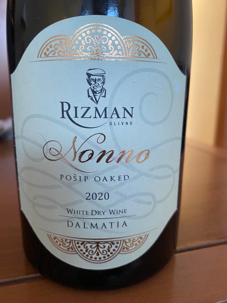 2021 Rizman Pošip Nonno, Croatia, Dalmatia, Dalmatinska Zagora - CellarTracker