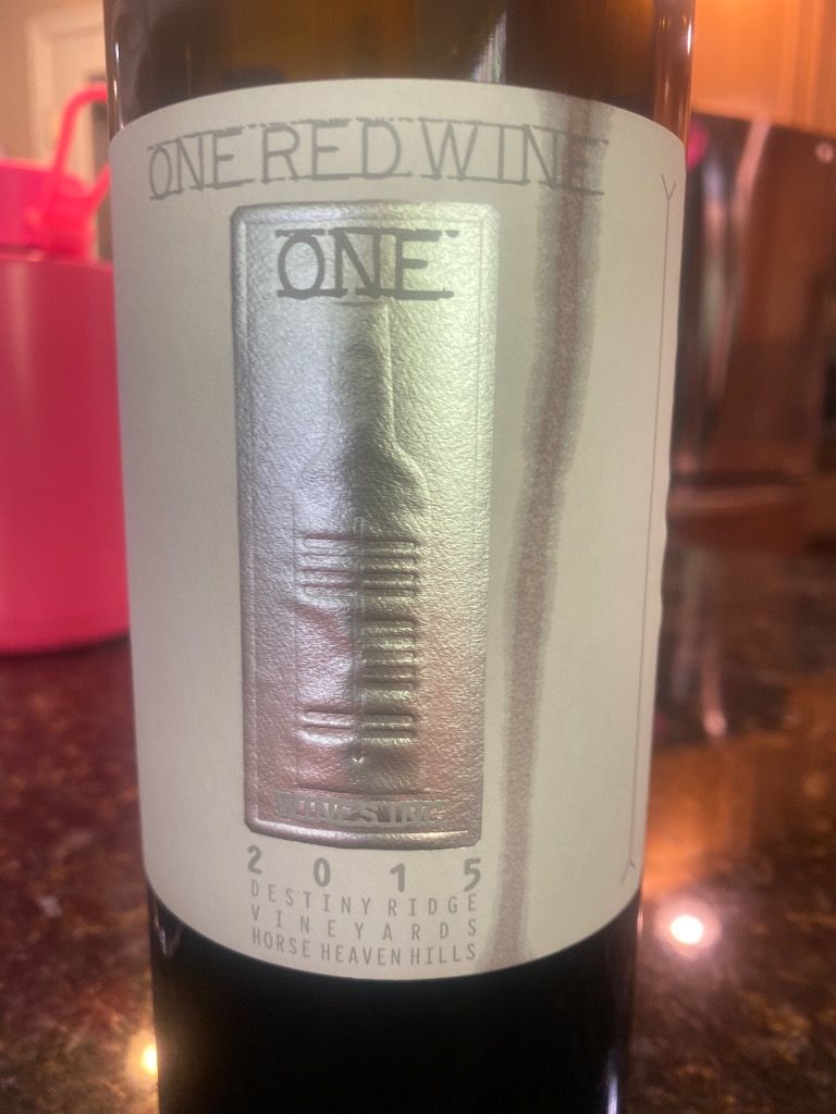 2015 One Wine Red Wine Destiny Ridge Vineyards, USA, Washington ...