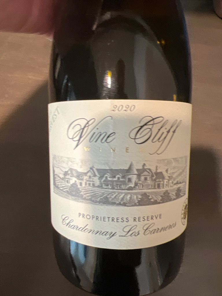 2020 Vine Cliff Winery Chardonnay Proprietress Reserve, USA, California ...