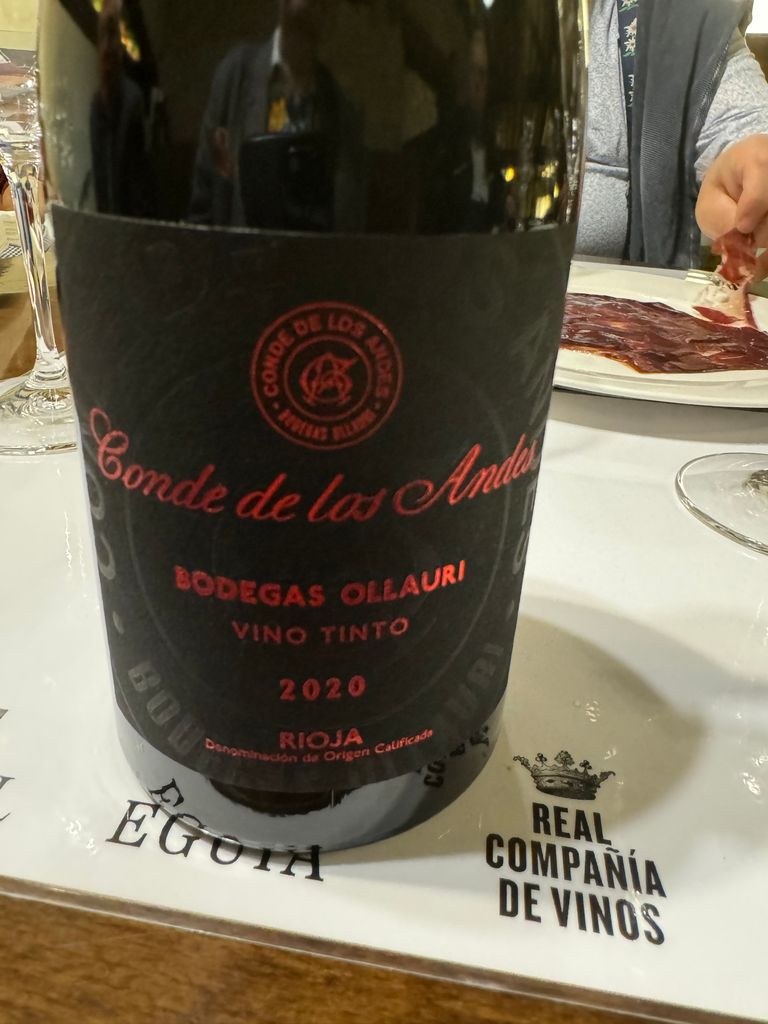 2020 Bodegas Ollauri Rioja Conde de Los Andes Etiqueta Negra, Spain, La ...