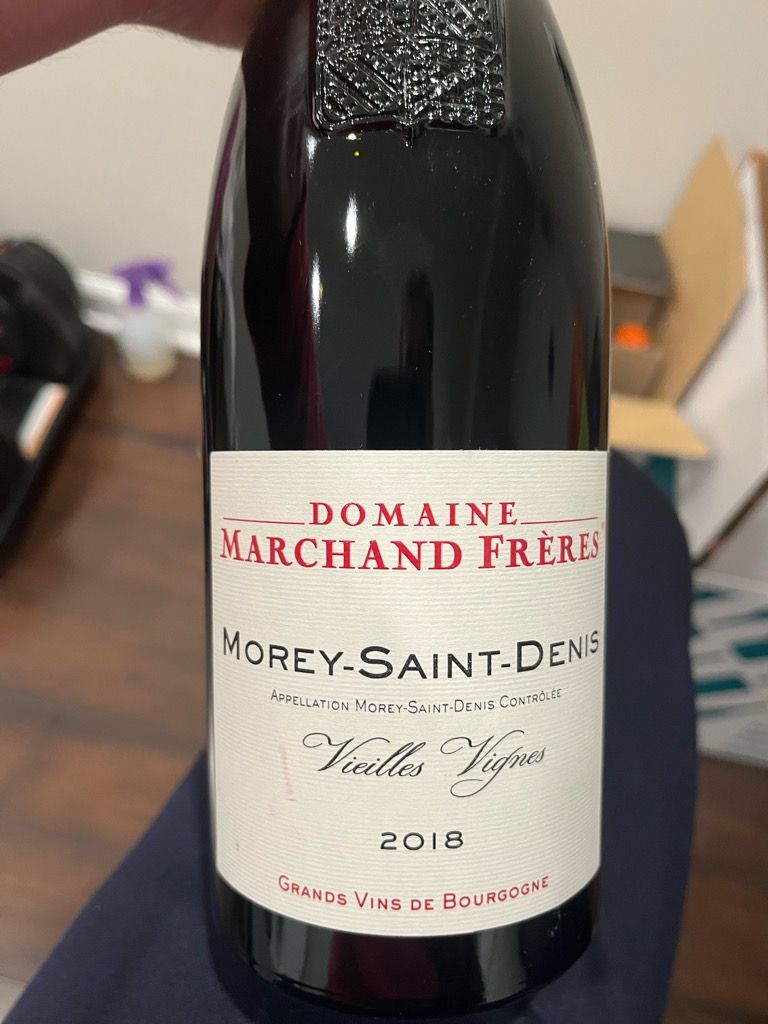 2018 Domaine Marchand Freres Morey-Saint-Denis Vieilles Vignes, France ...