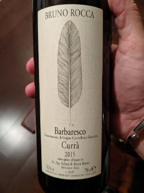 2014 Bruno Rocca Barbaresco Currá, Italy, Piedmont, Langhe, Barbaresco ...