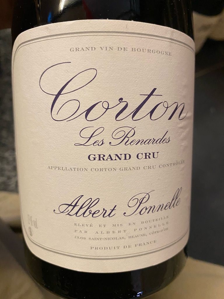 1979 Albert Ponnelle Corton, France, Burgundy, Côte de Beaune, Corton ...