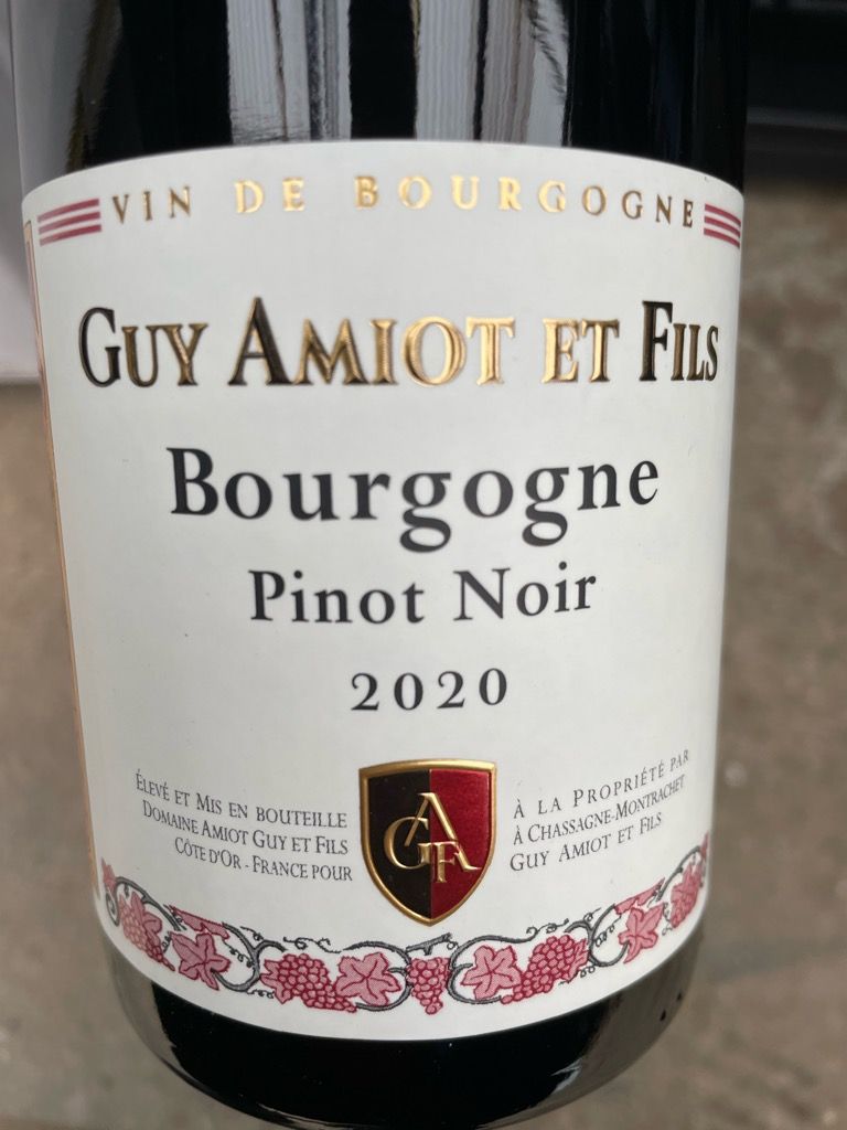 2021 Domaine Amiot Guy et Fils Bourgogne Cuvée Simone, France, Burgundy ...