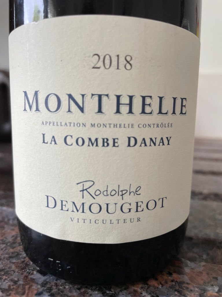 2023 Domaine Rodolphe Demougeot Monthélie La Combe Danay, France ...
