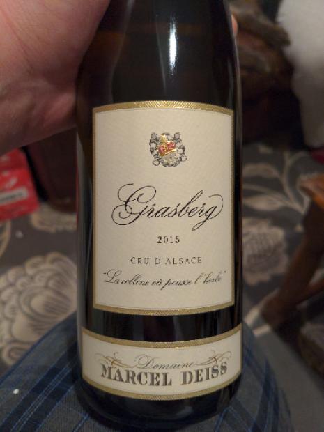 2015 Marcel Deiss Grasberg, France, Alsace - CellarTracker