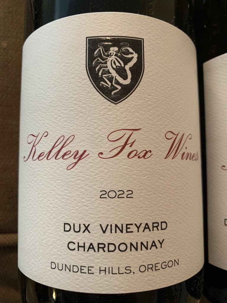 2022 Kelley Fox Wines Chardonnay Dux Vineyard, USA, Oregon, Willamette ...