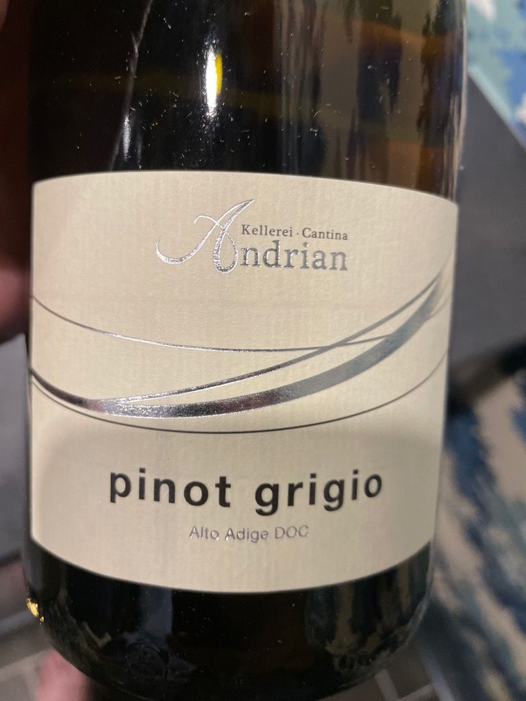 2020 Kellerei Cantina Andrian Pinot Grigio, Italy, Trentino-Alto Adige ...